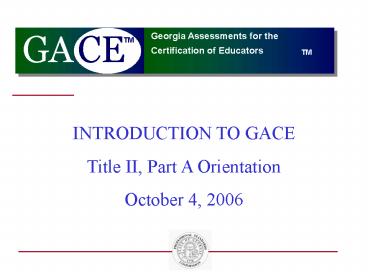 PPT – GA PowerPoint presentation | free to view - id: c706a-NTlhM