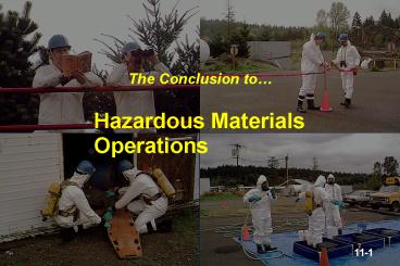 Hazardous Materials Operations presentation | free to view