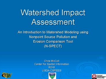PPT – Watershed Impact Assessment PowerPoint presentation | free to ...