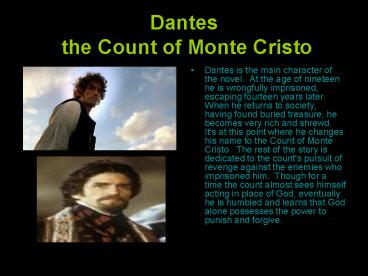 PPT – Dantes the Count of Monte Cristo PowerPoint presentation | free ...
