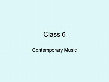 Class 6 presentation | free to view
