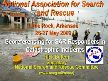 National Association for Search and Rescue presentation | free to view