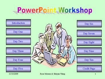 PowerPoint Workshop presentation | free to view