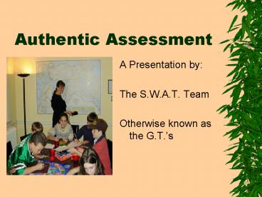 Authentic Assessment presentation | free to view