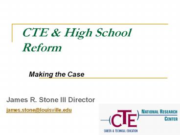 PPT – CTE PowerPoint presentation | free to view - id: d3a99-NDJiM