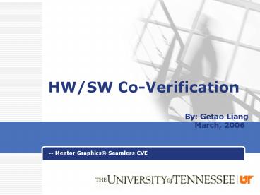 HW/SW Co-Verification presentation | free to view