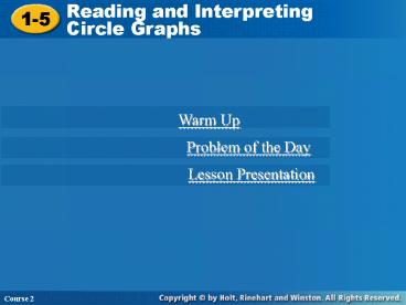 Reading and Interpreting Circle Graphs presentation | free to view