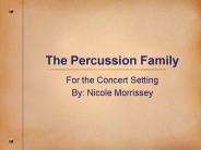PPT – THE PERCUSSION FAMILY PowerPoint presentation | free to view - id ...