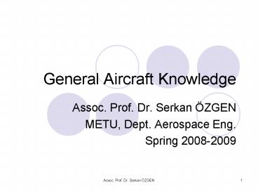 General Aircraft Knowledge presentation | free to view