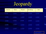 PPT – FFA Jeopardy PowerPoint presentation | free to view - id: 21ce4-MmExY