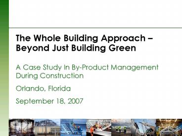 The Whole Building Approach Beyond Just Building Green presentation ...