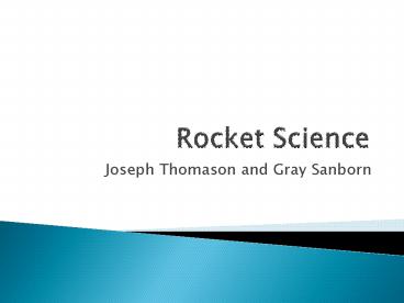 Rocket Science presentation | free to view