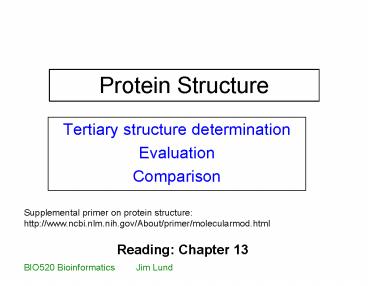 PPT – Protein Structure PowerPoint presentation | free to view - id ...