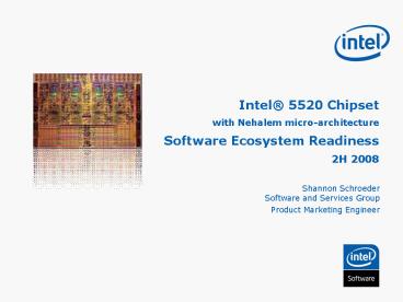 Intel presentation | free to view