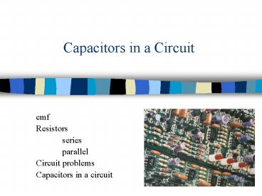 PPT – Capacitors in a Circuit PowerPoint presentation | free to ...