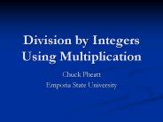 PPT – MULTIPLICATION OF INTEGERS PowerPoint presentation | free to view ...