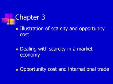 PPT – Illustration of scarcity and opportunity cost PowerPoint ...