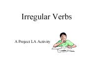 PPT – Irregular Verbs PowerPoint presentation | free to view - id ...