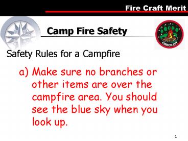Boy Scout Campfire Safety
