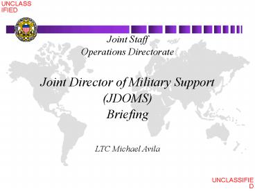 Joint Staff presentation | free to view