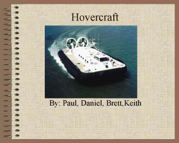 Hovercraft presentation | free to view