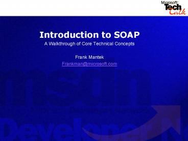 PPT – Introduction to SOAP PowerPoint presentation | free to view - id ...