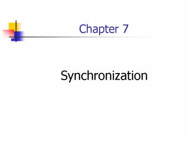 Synchronization presentation | free to download