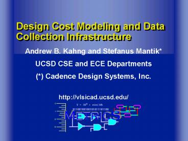 PPT – Design Cost Modeling and Data Collection Infrastructure ...