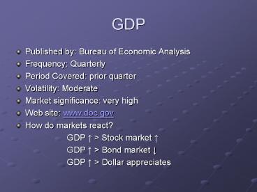 GDP presentation | free to view