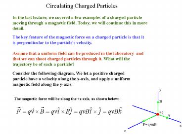 PPT – Circulating Charged Particles PowerPoint presentation | free to view - id: f4782-NDAxY