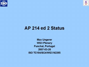 PPT – AP 214 ed 2 Status PowerPoint presentation | free to view - id ...