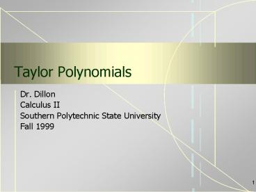 Taylor Polynomials presentation | free to view