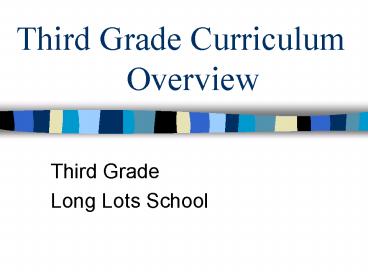 Third Grade Curriculum Overview presentation | free to download