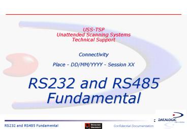 PPT – RS232 and RS485 Fundamentals PowerPoint presentation | free to ...