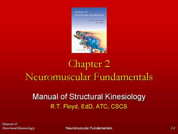 Manual of Structural Kinesiology presentation | free to view