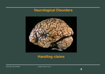 Neurological Disorders presentation | free to view