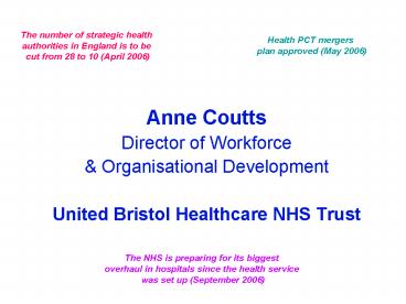 Anne Coutts presentation | free to view