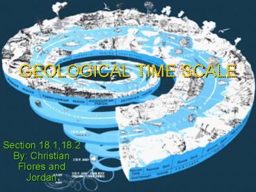 GEOLOGICAL TIME SCALE presentation | free to view
