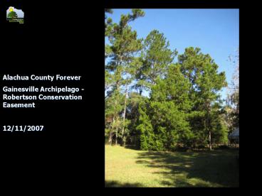 PPT – Alachua County Forever PowerPoint presentation | free to view ...