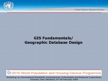 GIS Fundamentals/ Geographic Database Design presentation | free to ...