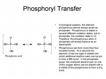 Phosphoryl Group