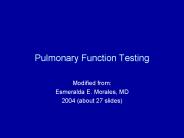 PPT – Basics of Pulmonary Function test PowerPoint presentation | free ...