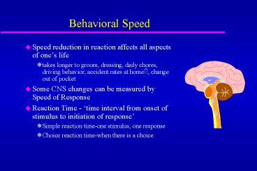 Behavioral Speed presentation | free to view
