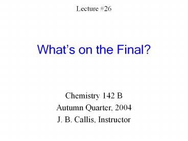 PPT – Lecture PowerPoint presentation | free to download - id: 102ca8-NGZkN