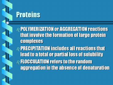Proteins presentation | free to view