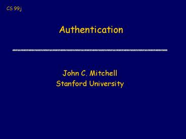 PPT – Authentication PowerPoint presentation | free to download - id ...
