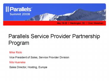 Parallels PPT Template presentation | free to view