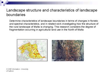 PPT – Landscape structure and characteristics of landscape boundaries ...