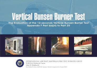 INTERNATIONAL AIRCRAFT MATERIALS FIRE TEST WORKING GROUP presentation ...