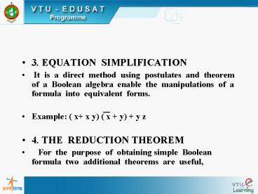 3' EQUATION SIMPLIFICATION presentation | free to view